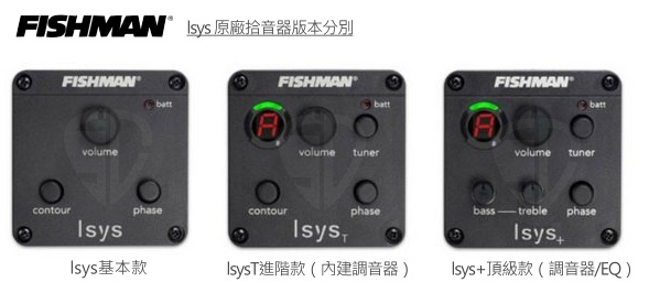 美國品牌Fishman拾音器isys+ 附調音器功能（DIY自行安裝/保證原廠）木吉他升級電木吉他/電民謠首選ISY-301 - 小新樂器館 ...